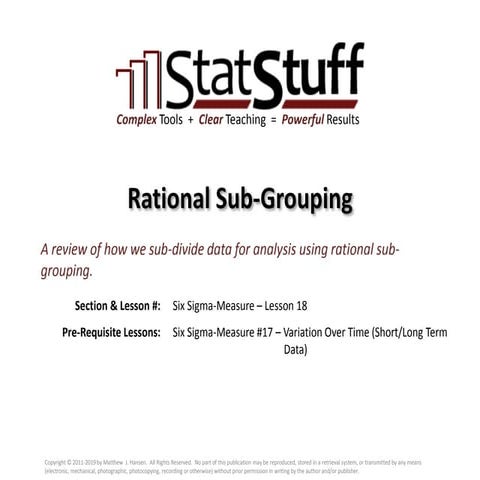 Rational Sub-Grouping | PPTX
