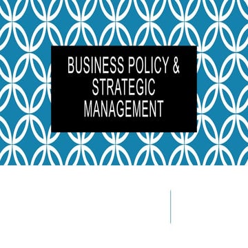 GE 9 cell matrix strategic management subject | PPTX