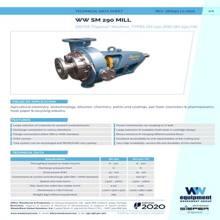 WW SM 290 MILL | PDF