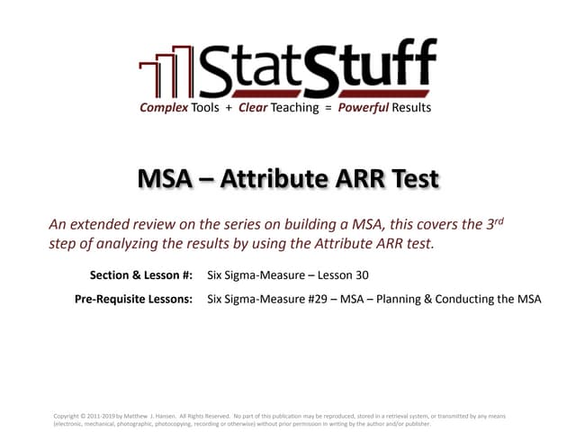 Msa attribute study | PPTX