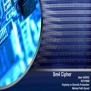 Sm4 Cipher | PPTX