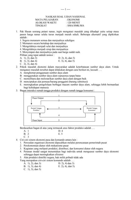 Utul ugm 2019 soshum ekonomi | PDF
