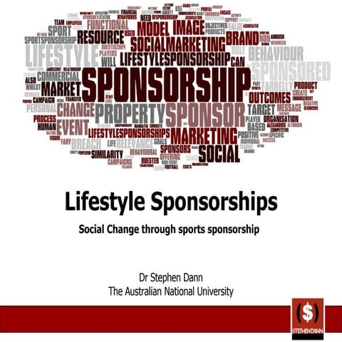Lifestyle Sponsorships: Social Change through sports sponsorship | PPT