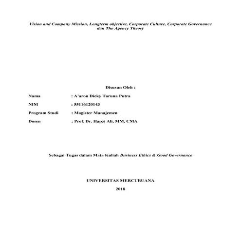 Sm,aaron dicky taruna putra,hapzi ali,vision and company mission ...