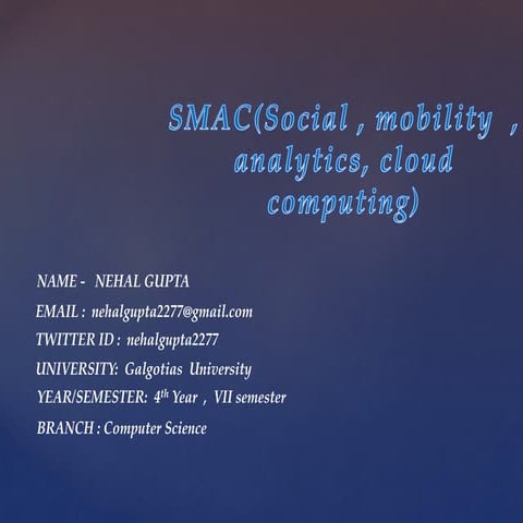 Smac | PPT