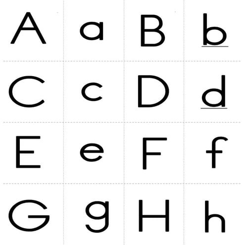 Small flashcards-alphabet | PDF