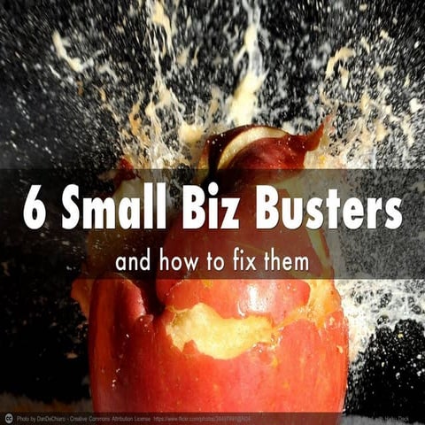 6 Small Biz Busters and How to Fix Them | PPT | Business | Business and ...