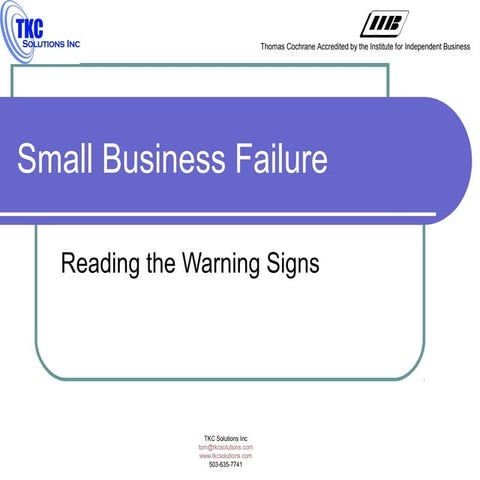 Small business failure | PPT