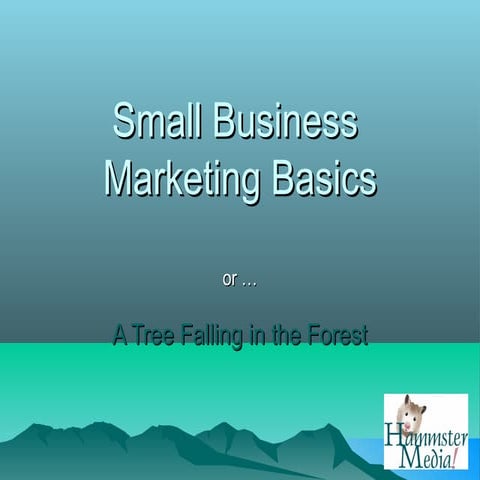 Small Business Marketing Basics | PPT