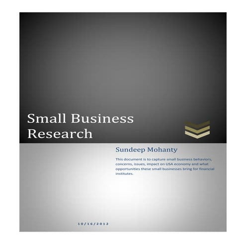 Small business research | PDF