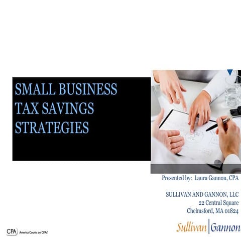 Business Tax Strategies for 2011 and 2012 | PPT