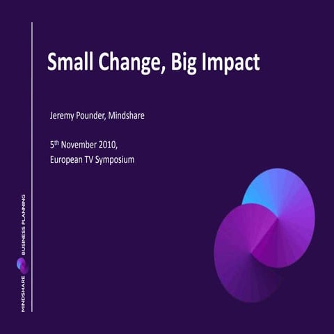 Small change, big impact | PPTX