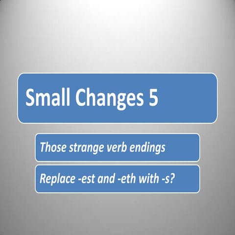 The Power of Small changes 5 | PPTX