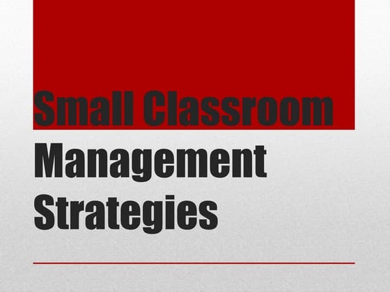 Classroom Management workshop | PDF