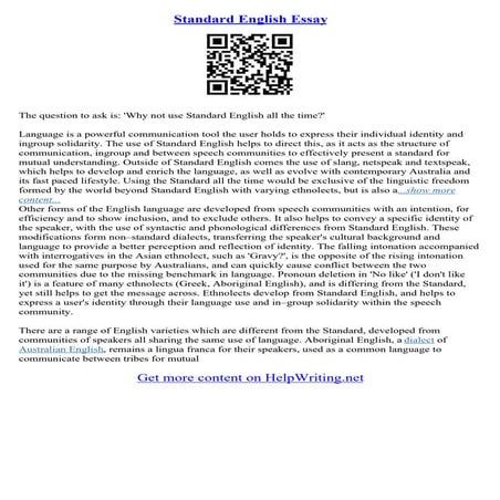 Small Essays In English | PDF