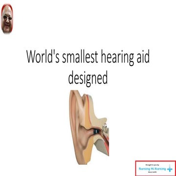 Smallest hearing aid | PPTX