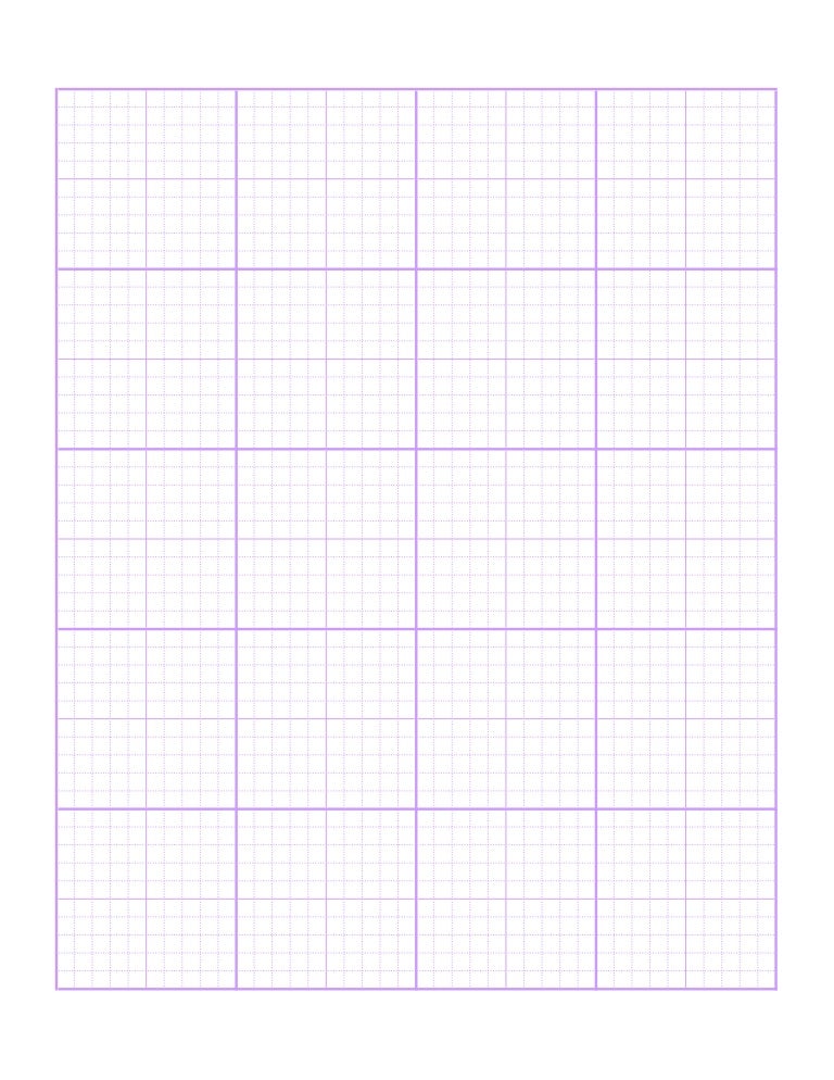 Small grid paper 5x5