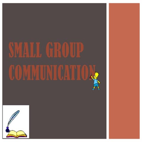Small group communication | PPTX
