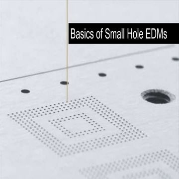 Small Hole EDM Machines | PPTX