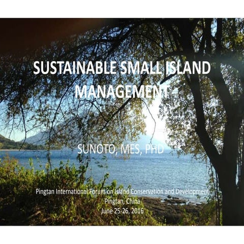Small island management | PPTX