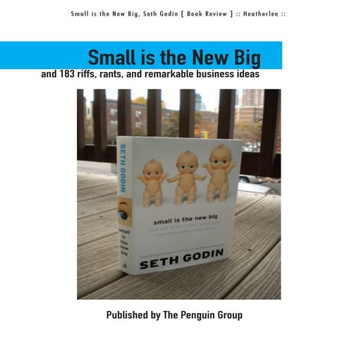 Small is the New Big, Seth Godin (book report) | PDF