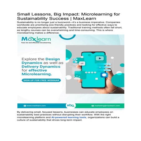 Small Lessons, Big Impact_ Microlearning for Sustainability Success ...