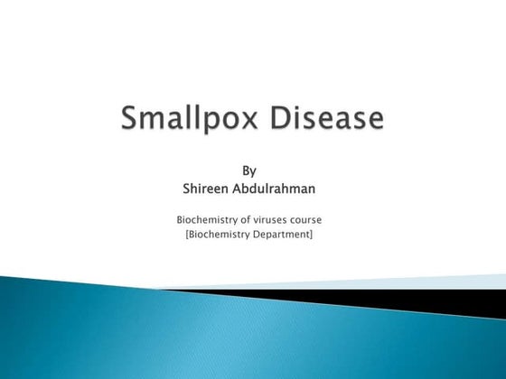 Smallpox | PPT