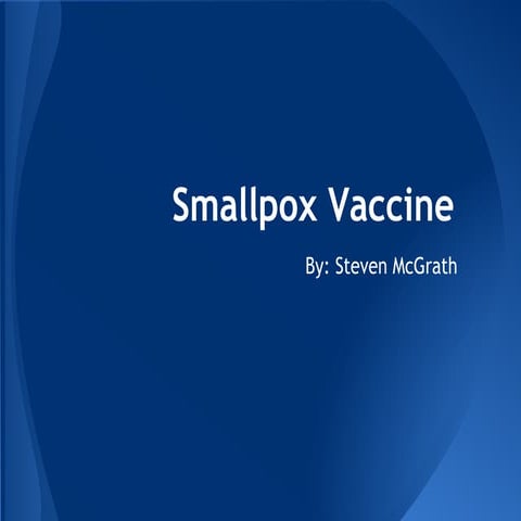 Smallpox vaccine | PDF