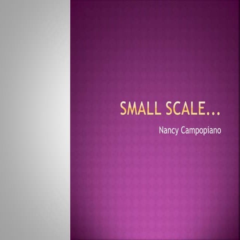 Small scale | PPTX
