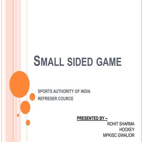 Small sided game field hockey | PPTX
