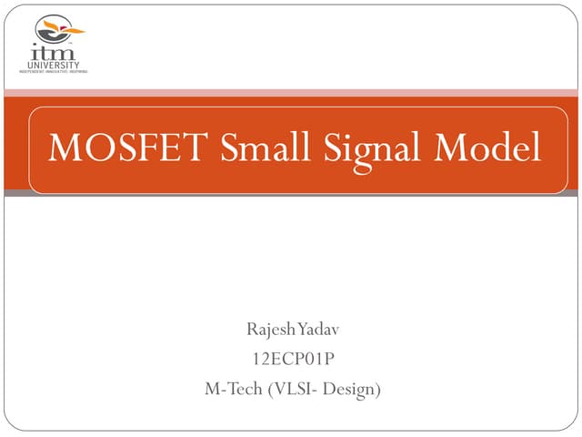Fet small signal model | PDF