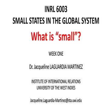 Small states an introduction | PPTX