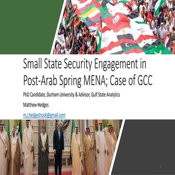 Small State Security Engagement | PPTX