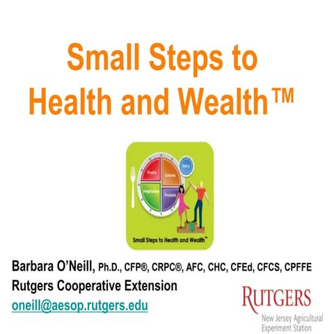 Small Steps to Health and Wealth In Depth Training-04-15 | PDF