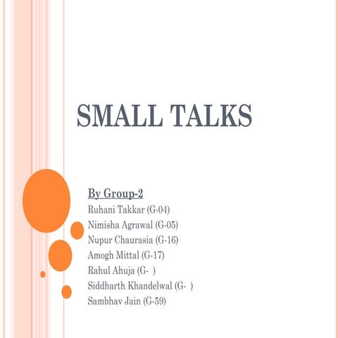 Small talks | PPT