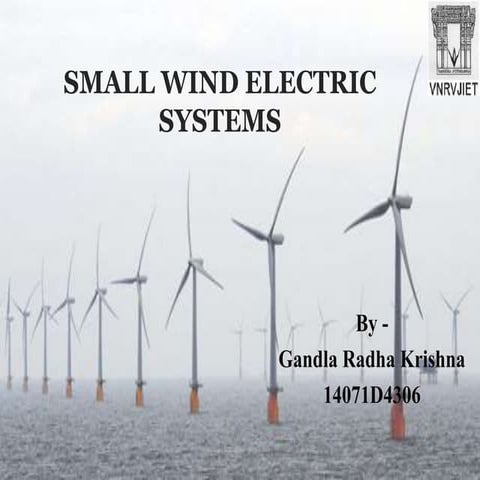 Small wind electric systems | PPTX