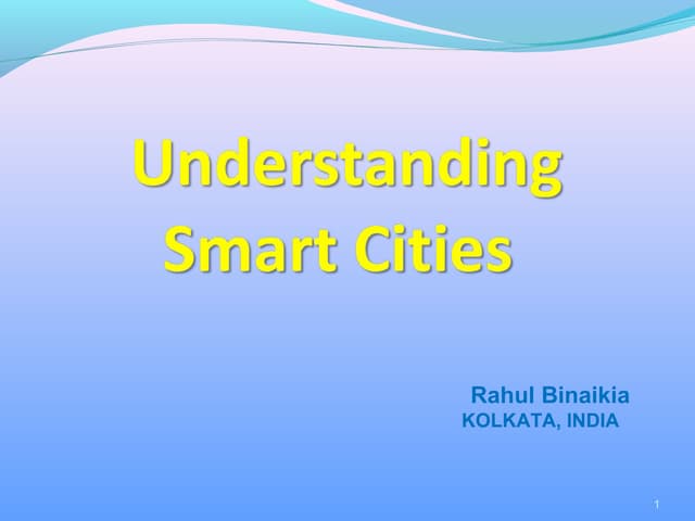 PPT on SMART city | PPTX