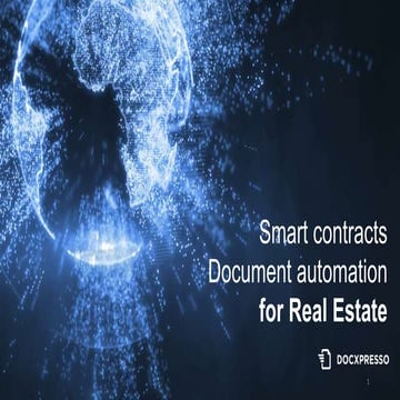 Smart contracts real state | PPT