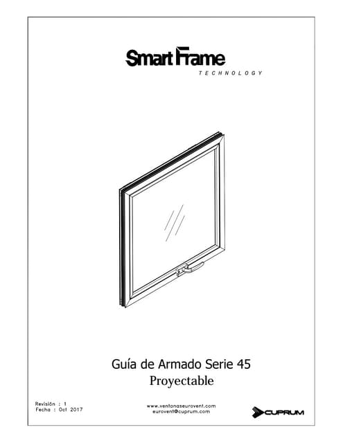 Smart frame serie 45 ventana oscilobatiente RPT | PDF