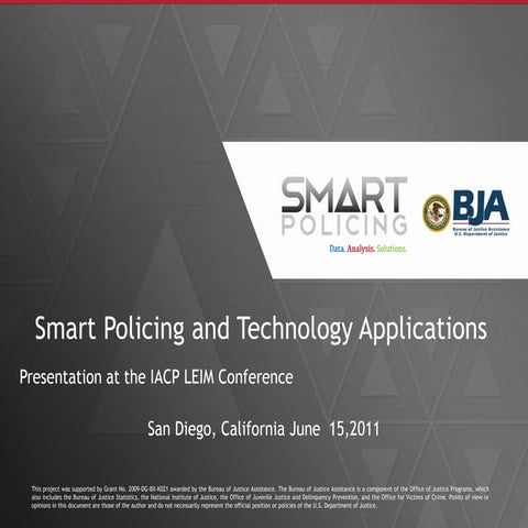 Smart policing and technology applications presentation | PDF