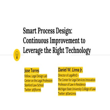 Smart Process Design: Continuous Improvement to Leverage the Right ...