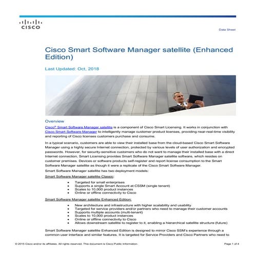Smart software-manager-satellite-enhanced-edition-datasheet | PDF