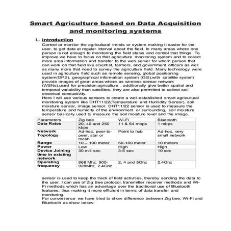 Smart agriculture based on data acquisition and monitoring systems | DOCX