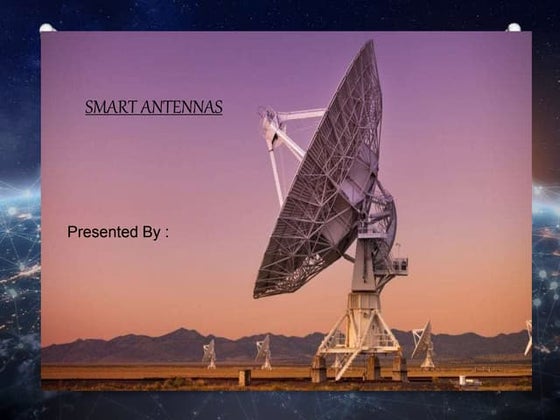 Smart Antenna for mobile communication | PPTX | Computer Networking ...