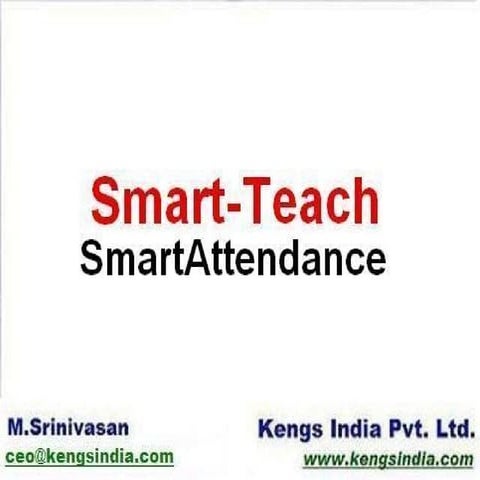 Smart attendance for marking student, teacher,staff attendance. | PPT