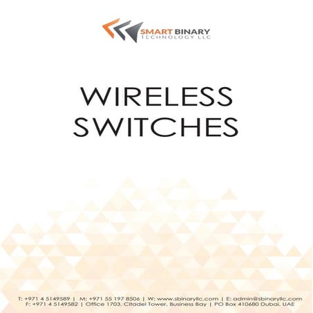 NEW TECHNOLOGY WIRELESS SWITCHES | PDF