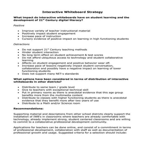 Smartboard Report Small | DOC