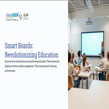 Smart Boards in Education: Transforming Classrooms with Interactive Learning | PDF