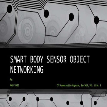 Smart body Object sensor networking | PPT