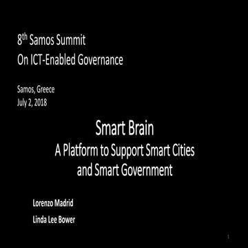 Smart Brain Platform: Supporting Smart Cities and Smart Government | PPT